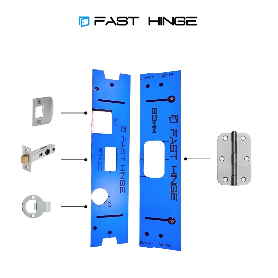 Top Door Hinge Jig & Hinge Template Kit - Fast Hinge