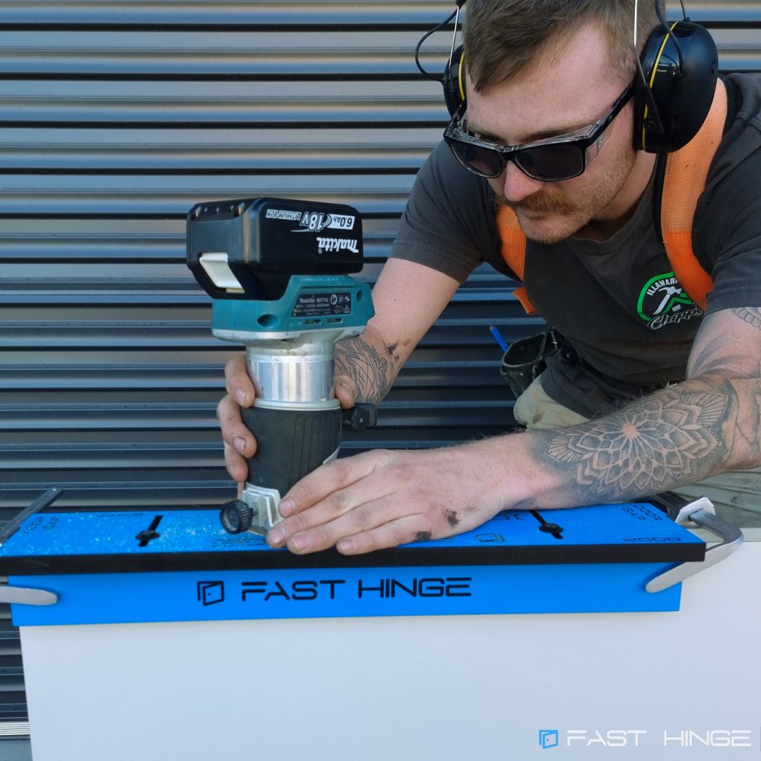 Top Door Hinge Jig & Hinge Template Kit - Fast Hinge