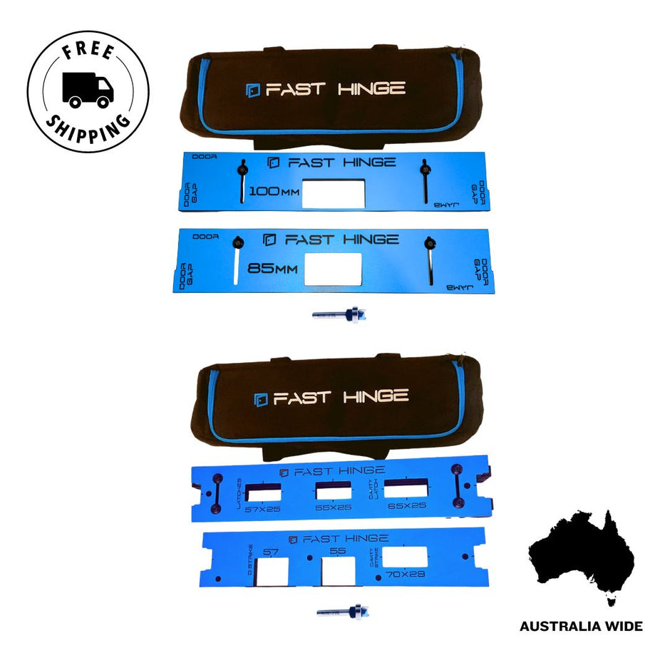 Top Door Hinge Jig & Hinge Template Kit - Fast Hinge